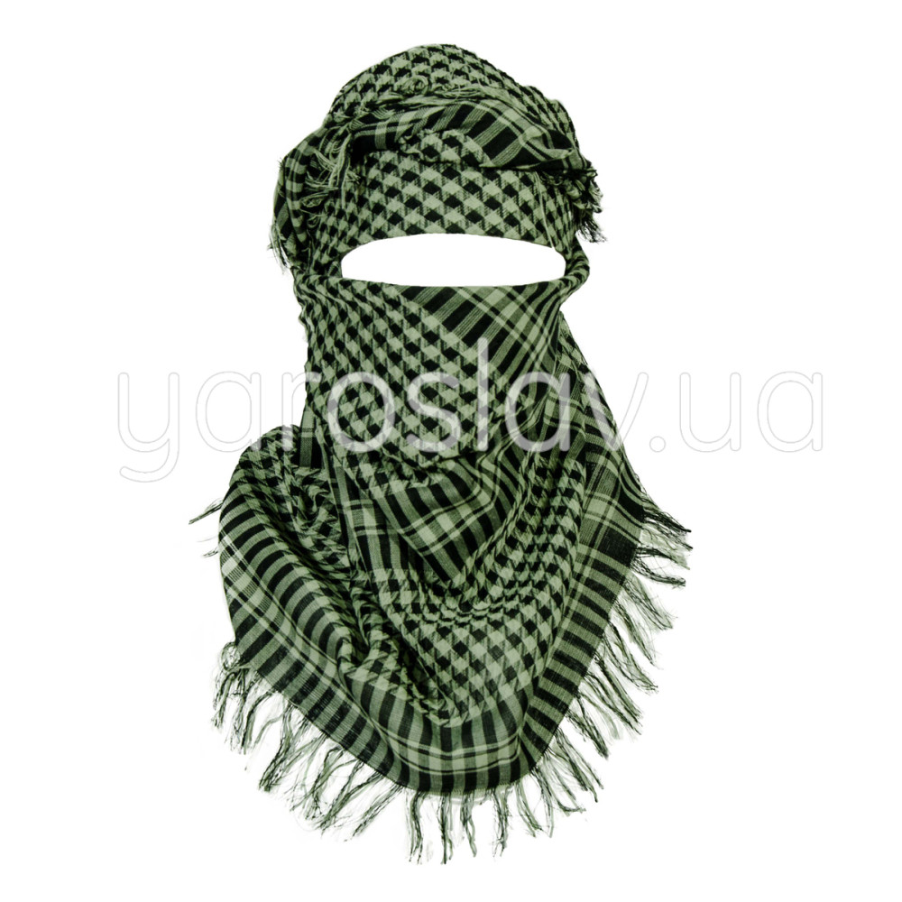 Arafatka scarf mod.04/19 120x120 cm black and green TM Yaroslav: цена ...